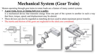 Introduction to Control Lec 2 - Modelling of Mechanical Systems- 2024.pptx