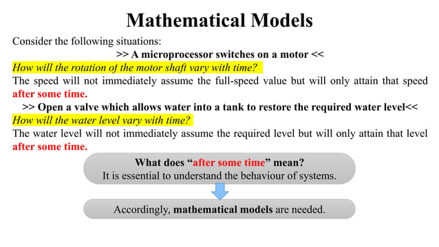 Introduction to Control Lec 2 - Modelling of Mechanical Systems- 2024.pptx