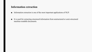 Introduction to Natural Language Processing | PPTX