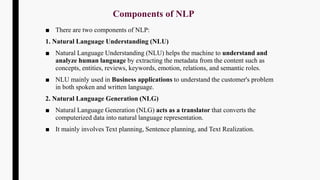Introduction to Natural Language Processing | PPT