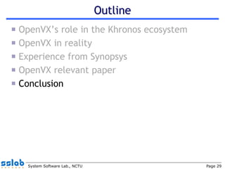 Introduction to OpenVX | PDF | Computer Software and Applications | Computing