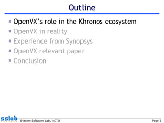 Introduction to OpenVX | PDF | Computer Software and Applications | Computing