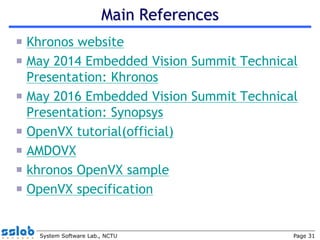 Introduction to OpenVX | PDF | Computer Software and Applications | Computing