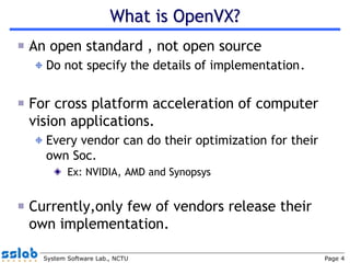 Introduction to OpenVX | PDF | Computer Software and Applications | Computing
