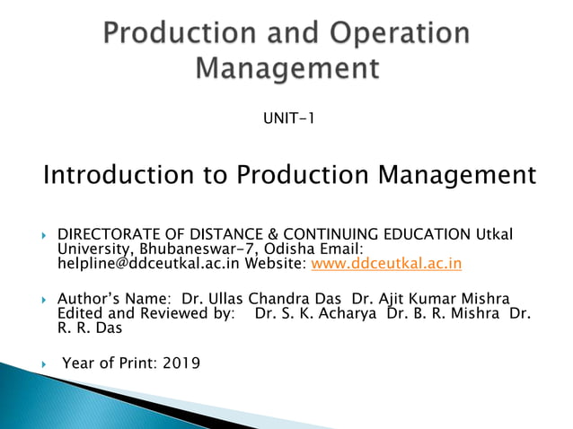 Intorduction To Production MGT UNIT-1.pptx