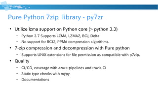 Intoroduction of py7zr | PPT