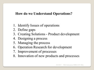 Introduction to operations | PPT
