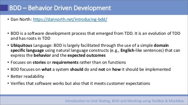 Introduction To Unit Testing Bdd And Mocking Using Testbox And Mockbox…