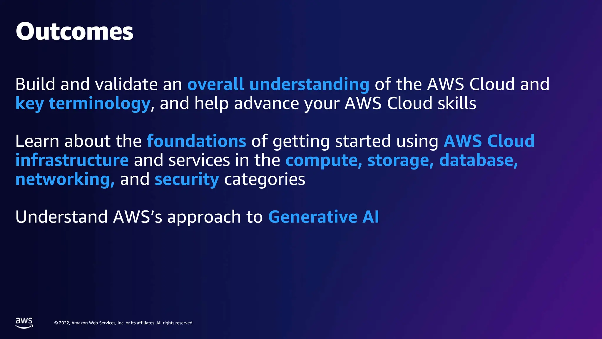 Intro to Amazon Web Services (AWS) and Gen AI | PDF
