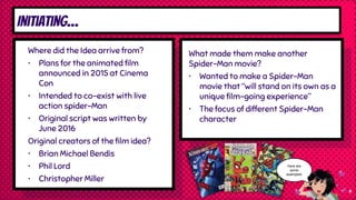 Into the Spider-Verse Project Process | PPTX