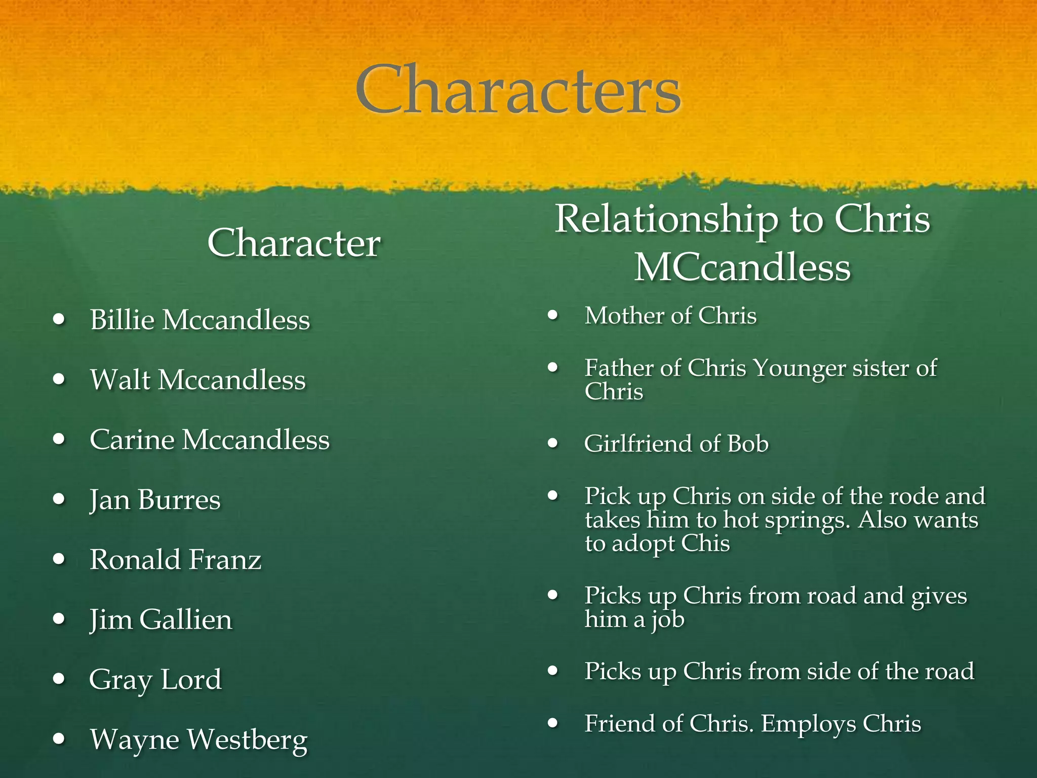 Into the wild | PPTX