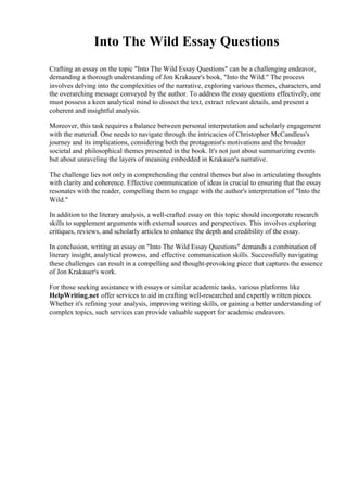 Into The Wild Essay Questions.pdf
