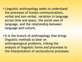 Into to anthropology | PPT | Biological Sciences | Science