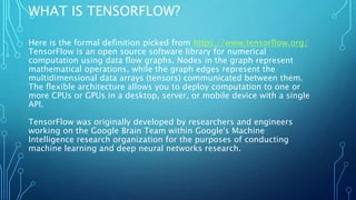An Introduction to TensorFlow architecture | PPTX | Operating Systems ...