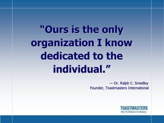Intro To Toastmasters | PPTX