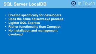 Develop your database with Visual Studio | PPT