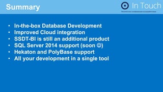 Develop your database with Visual Studio | PPT
