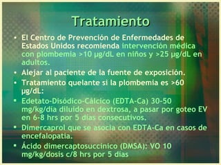 Intoxicación Por Plomo | PPT