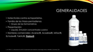 Intoxicación amitraz y fenoxiaceticos - toxicología | PPTX