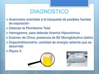 Intoxicación por plomo | PPTX