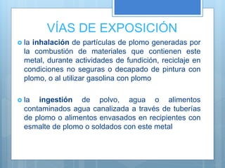 Intoxicación por plomo | PPTX