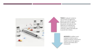 COMO RECONOCER LA INTOXICACION Y ENVENENAMIENTO | PPTX