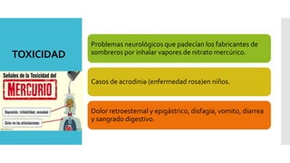 INTOXICACIÓN POR PLATA, HIERRO Y MERCURIO | PPTX