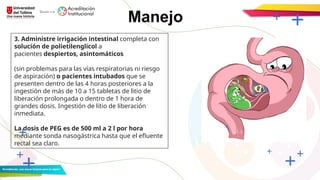 intoxicacion por litio universidad del tolima | PPTX