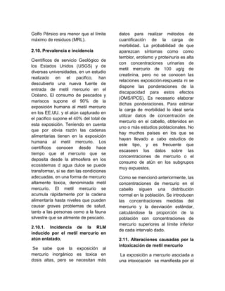 Intoxicación por metil mercurio en atún enlatado | PDF