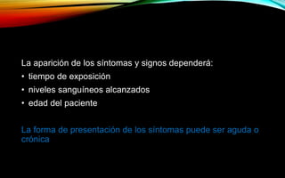 Intoxicacion por plomo | PPTX