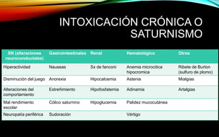 Intoxicacion por plomo | PPTX