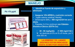 Intoxicacion por plomo | PPTX