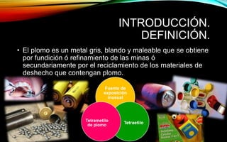 Intoxicacion por plomo | PPTX