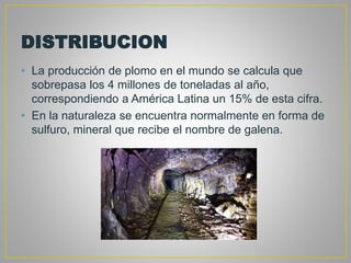 INTOXICACION POR PLOMO O SATURNISMO pptx | PPTX