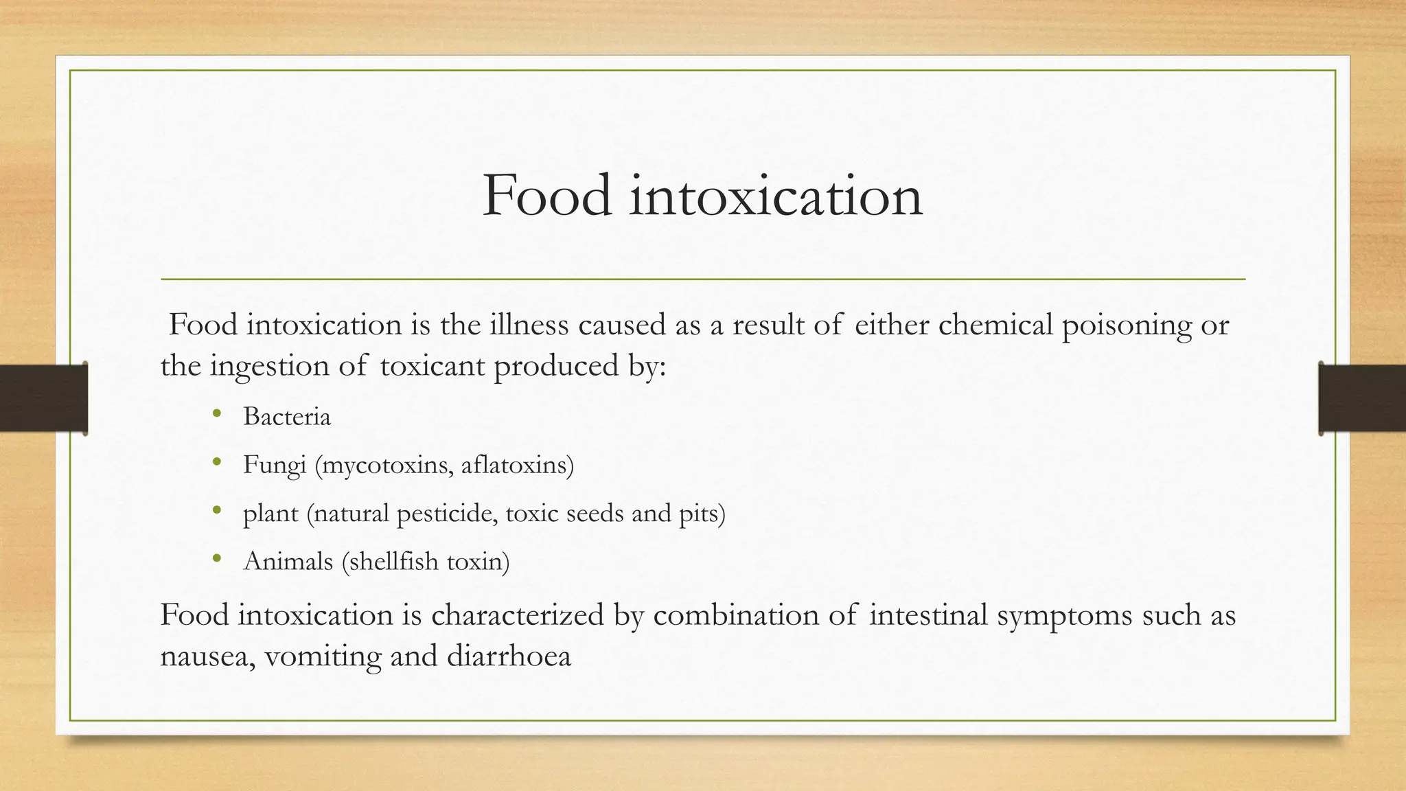 Food-borne infections and intoxications. Pptx | PPTX