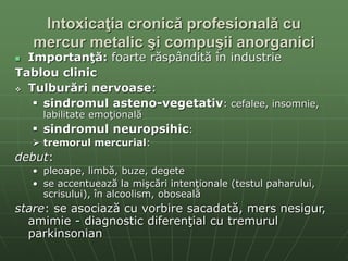 Intoxicatia cu mercur anorg | PPT