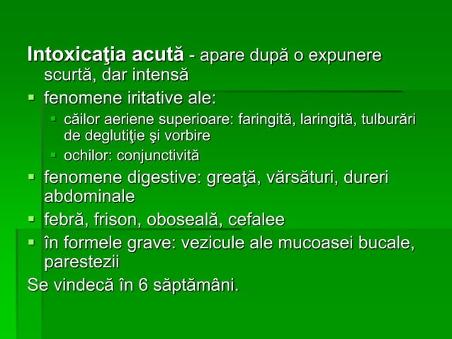 Intoxicatia cu comp org mercur | PPT