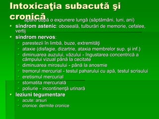 Intoxicatia cu comp org mercur | PPT
