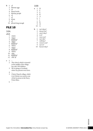 Int plus entry checker key | PDF