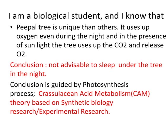 A multidisciplinary way of analysis "Peepal Tree" | PPTX