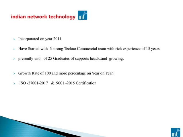 profile for Network Technology that shows | PPT