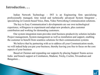 profile for Network Technology that shows | PPT