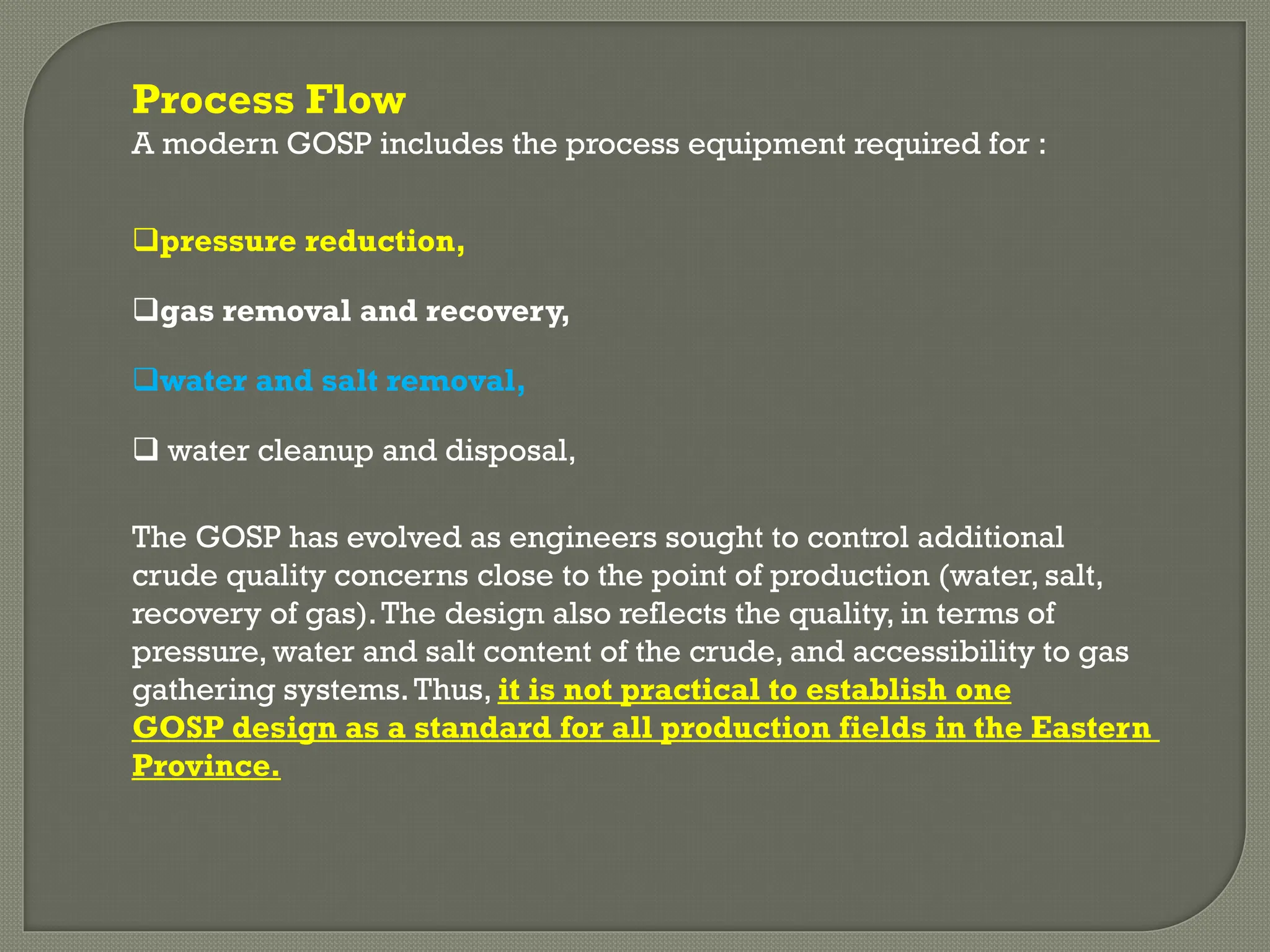 oil field processing oil field processing | PDF