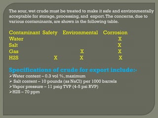 oil field processing oil field processing | PPT