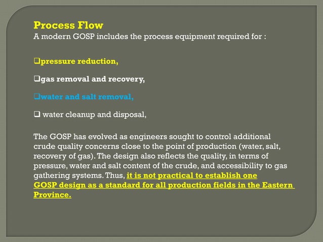 oil field processing oil field processing | PPT