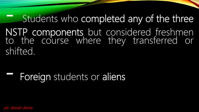 Introduction to NSTP | PPTX