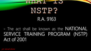Introduction to NSTP | PPTX