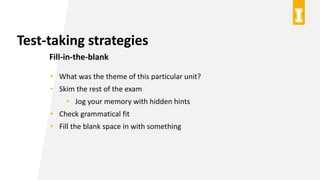INTR101-06 Test Taking Strategies | PPT