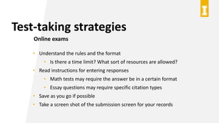 Test Taking Strategies | PPTX