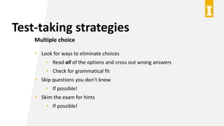 Test Taking Strategies | PPTX